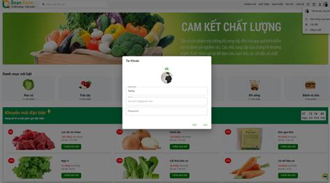 Website Thực Phẩm Sạch Web Reactjs Material Ui Api Springboot