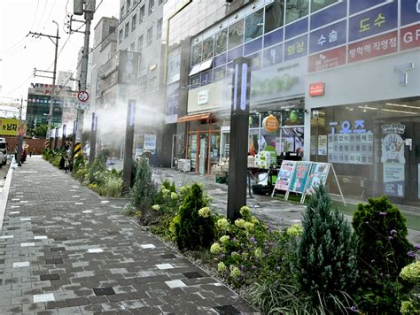방학동 미스트 폴 설치 포토 갤러리 신한기술그룹