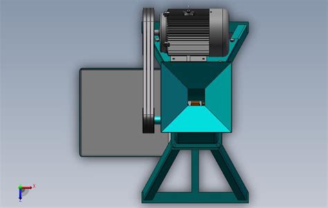 饲料搅拌粉碎机solidworks 2015模型图纸免费下载 懒石网