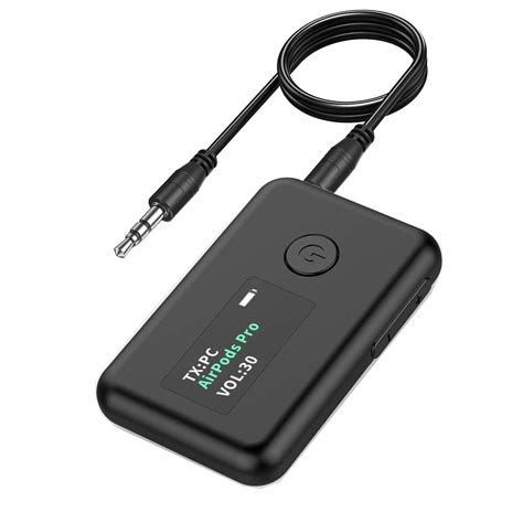 Buy Bluetooth 5 0 Transmitter And Receiver With Oled Screen 2 In 1 Wireless 3 5mm Bluetooth