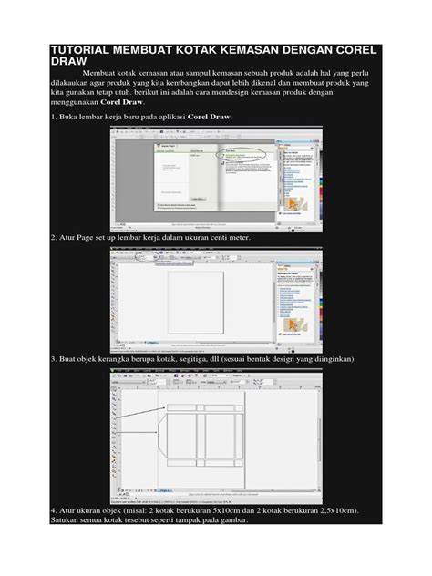 Tutorial Membuat Kotak Kemasan Dengan Corel Draw Pdf