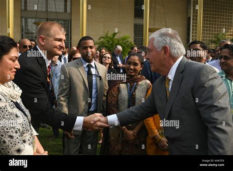 Us Secretary Of State Rex Tillerson Meets Mission India Personnel At
