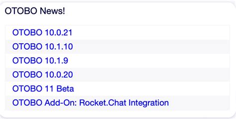 Dashboard OTOBO User Manual 11 0 Documentation