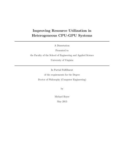Improving Resource Utilization In Heterogeneous Cpu Gpu Systems