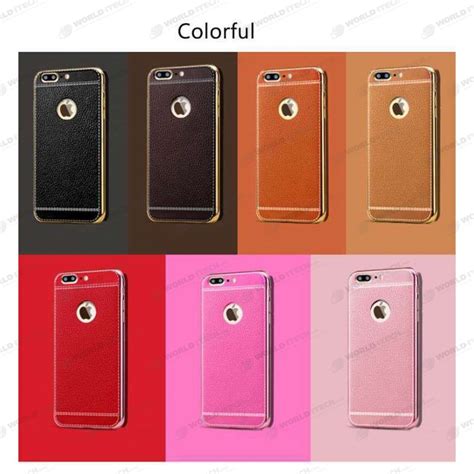 Coque Fine Silicone Souple Style Cuir Pour Iphone Plus S Plus