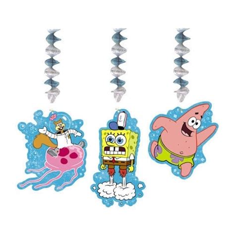 Spongebob Squarepants Dangling Decorations Set Of 3 Spongebob