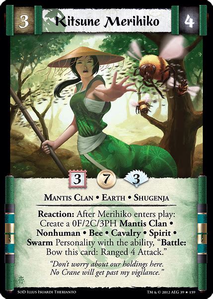 Kitsune Merihikocard L5r Legend Of The Five Rings Wiki Fandom