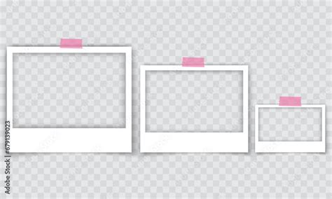 Vector Polaroid Frames Realistic Photo Templates With Shadows Vintage Card Set For Stock Use