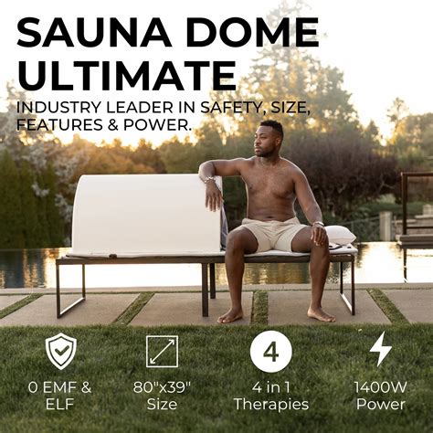 Full Spectrum Infrared Sauna Dome With Red Light And Pemf 0 Emf And Elf