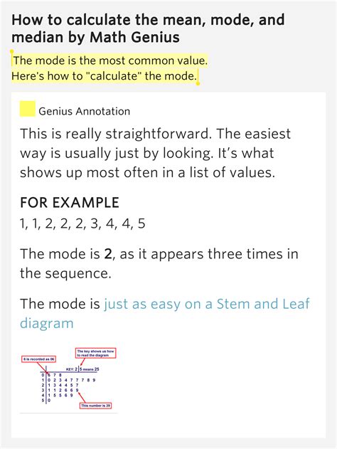 The Mode Is The Most Common Value Here S How To Calculate The Mode How To Calculate The