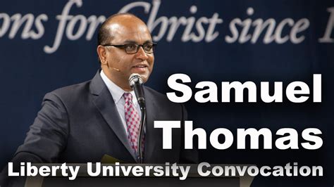 Dr Samuel Thomas Liberty University Convocation Youtube