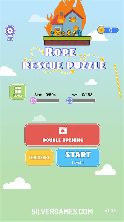 Rope Rescue Puzzle Play Online On Silvergames 🕹️