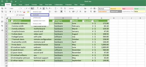 Excelシートの大文字と小文字を変更する方法 Onlyoffice Blog