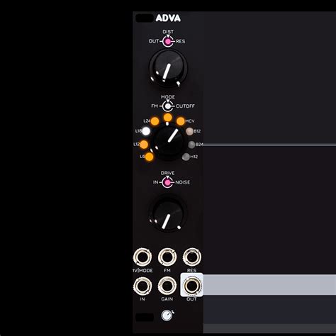Plum Audio ADVA Eurorack Multimode Acid Filter Module 3U Black