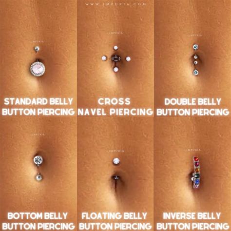 Beautiful Belly Piercing Belly Button Piercing Guide Double Belly Piercing Different Types
