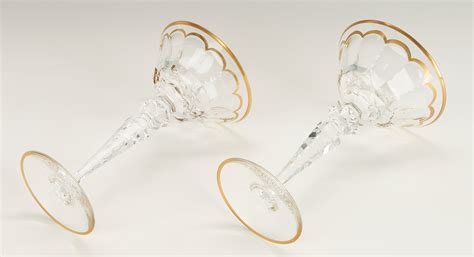 Lot 373 12 St Louis Excellence Crystal Champagne Glasses Case Auctions