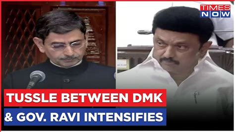 Tamil Nadu Dmks Open Challenge To The Governor India News Times Now