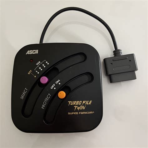 Ascii Turbo File Twin Nintendo Super Famicom Snes Sram Battery Backup