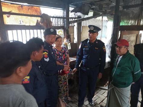 ရွှေတောင်မြို့နယ်အတွင်း မီးဘေးလုံခြုံရေးအတွက် တစ်အိမ်တက်ဆင်းလိုက်လံစစ