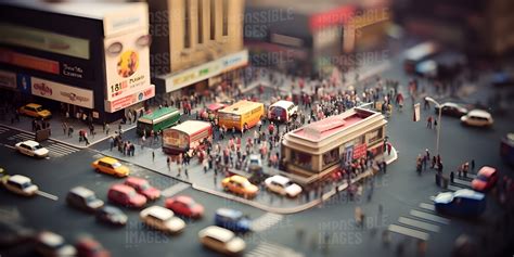 Miniature Model City Scene Impossible Images Unique Stock Images