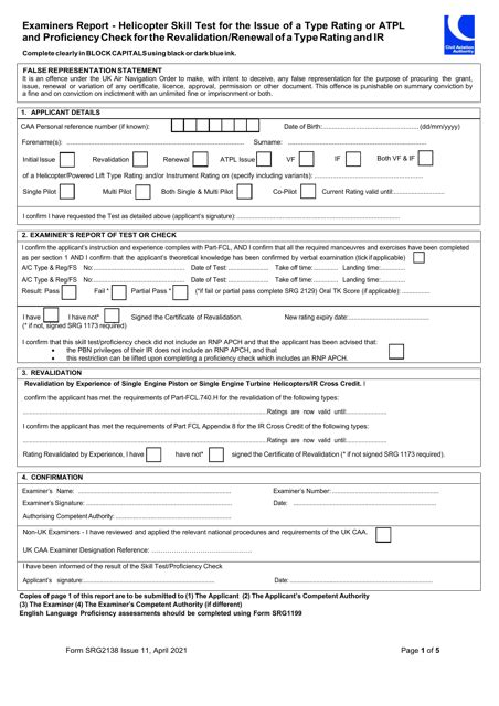 Form Srg2138 Fill Out Sign Online And Download Fillable Pdf United