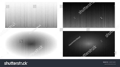 Set Vertical Gradient Halftone Dots Backgrounds Stock Vector (Royalty Free) 1449510281 ...
