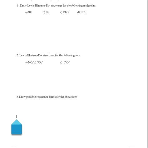 Solved Draw Lewis Electron Dot Structures For Thefolowing Chegg