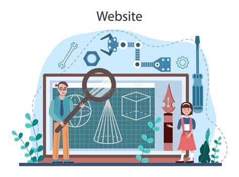 Crafting And Modeling School Course Online Service Or Platform Stock Vector Illustration Of