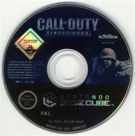 Call Of Duty Finest Hour 2004 GameCube Box Cover Art MobyGames