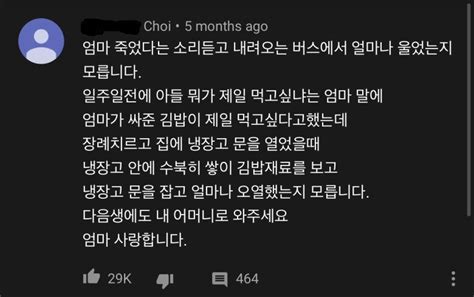 엄마가 싸준 김밥 포텐 터짐 최신순 에펨코리아