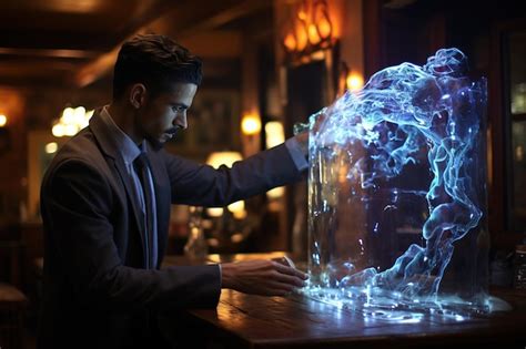 Premium Photo Demonstrating Ai Holograms