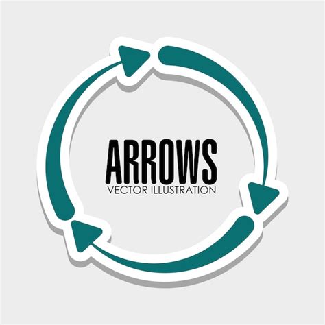Gráfico De Iconos De Flechas Vector Premium