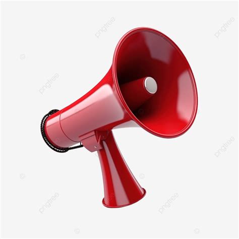 3d 빨간색 확성기 격리 및 배경 격리 메가폰 스피커 시끄러운 Png 일러스트 및 이미지 에 대한 무료 다운로드 Pngtree