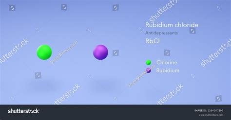 Rubidium Chloride Molecule Molecular Structure Antidepressants Stock Illustration 2594307895