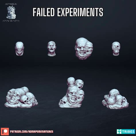 3D File Failed Experiments Pre Supported 3D Print Design To
