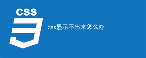 Css样式无法正常显示的解决方式 Css教程 Php中文网