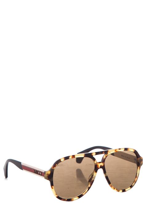 Gucci Tortoise Aviator Sunglasses Shopperboard