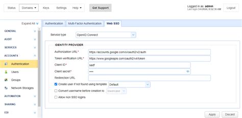 Google Example Using OpenID Connect
