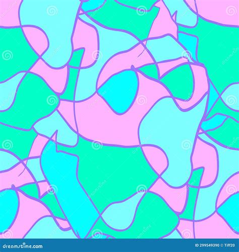 Seamless Pattern With A Simple Abstract Drawing Vector Stock