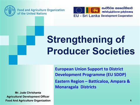 Strengthening Of Producer Society Ppt