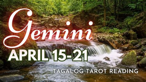♊ Gemini Kapalaran April 15 21 2️⃣0️⃣2️⃣4️⃣ Anong Maaring Maganap 🔮