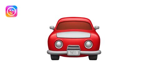 Little Red Car Emoji Ai Emoji Generator