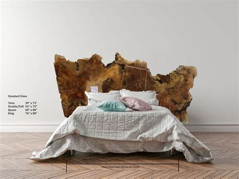 Big Leaf Maple Burl Headboard Natural Live Edge Raw Wood Slab Wooden