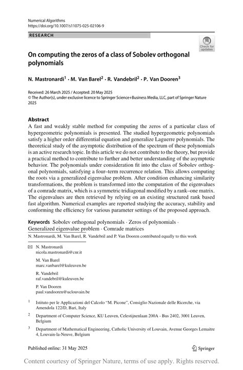 On Computing The Zeros Of A Class Of Sobolev Orthogonal Polynomials