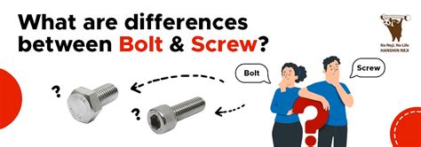 Differences Between Bolt And Screw L Hanshin Neji Co Ltd Hanshin Neji