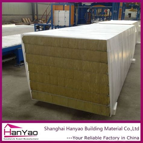 China Thermal Insulation Fireproof Cladding Rockwool Sandwich Panels