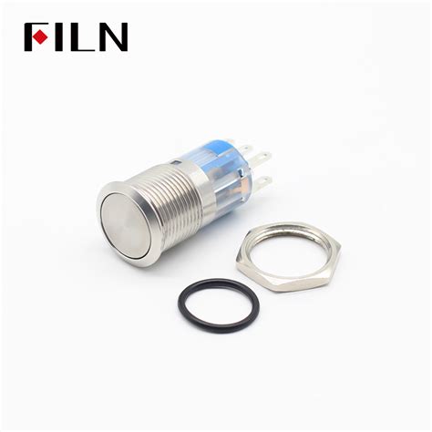 16mm 푸시 버튼 메탈 2no 2nc 더블 행 푸시 버튼 스위치