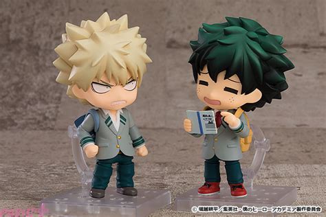 人気アニメ『僕のヒーローアカデミア』より緑谷出久と爆豪勝己のねんどろいどが雄英高校の制服verで登場！ Pash Pluspash Plus