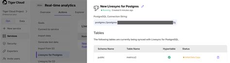 Tigerdata Documentation Livesync From Postgres To Tiger Cloud