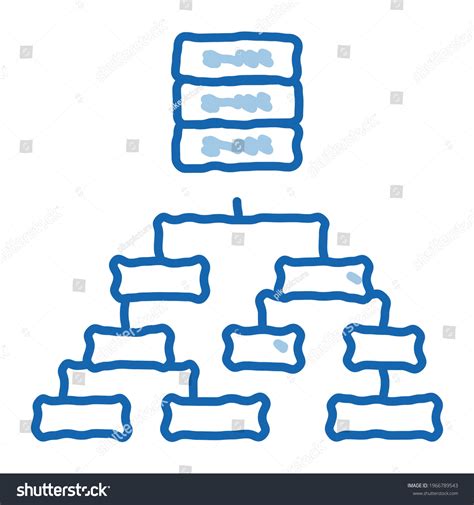 Classification Machine Learning Sketch Icon Vector Stock Vector
